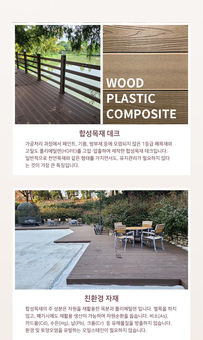 합성목재 데크 - 클립형(중공형)ND015 /25T - 주식회사 네스트